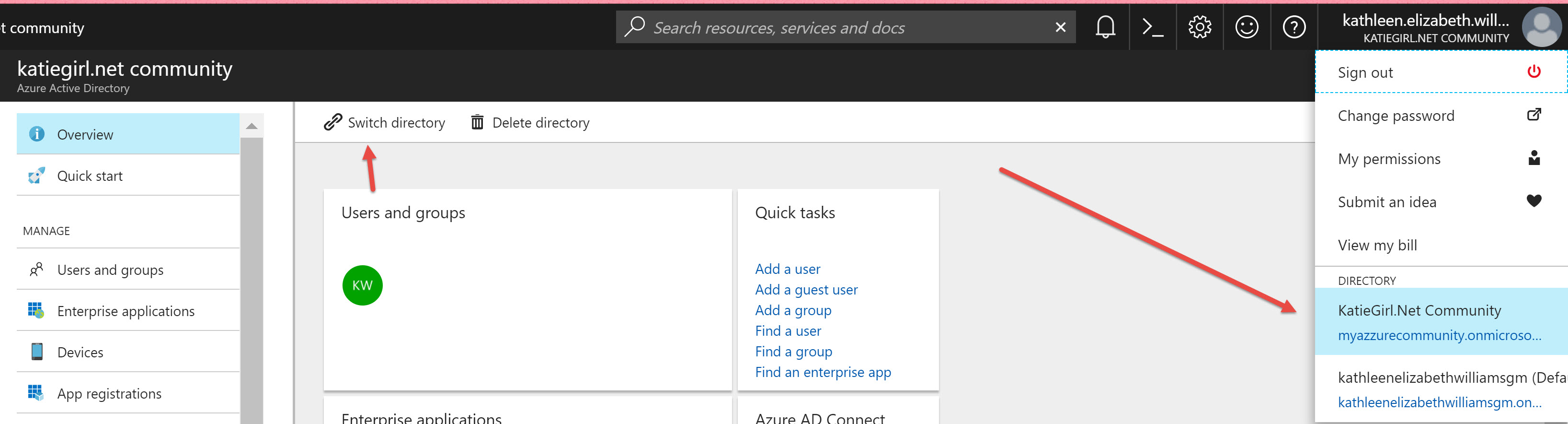 Creating My Custom Domain With Azure Active Directory Using The New